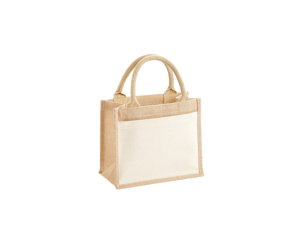 Cotton pocket jute bag - Blanks Collection